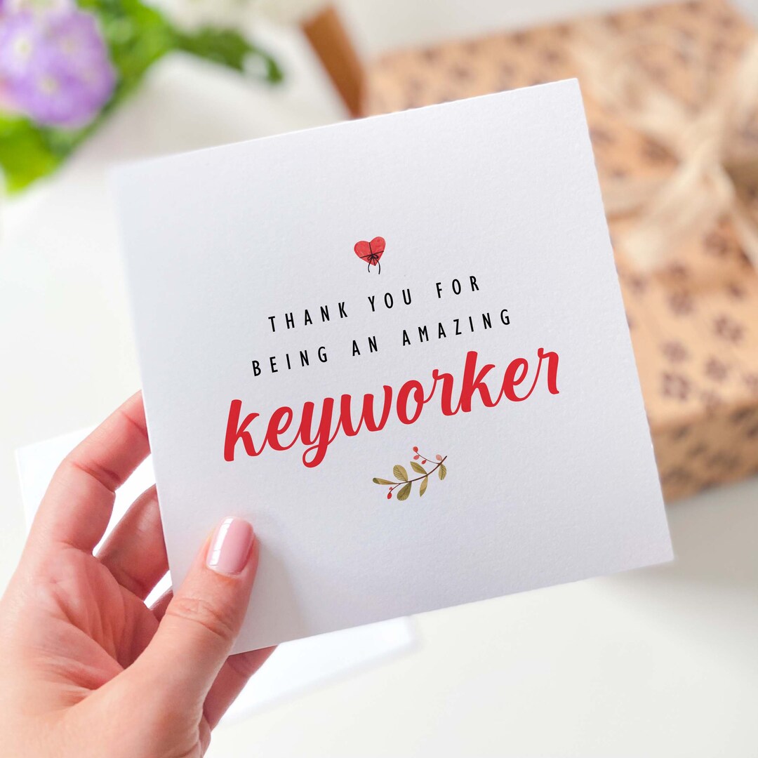 Card for Keyworker Thank You Being an Amazing Keyworker Card ...
