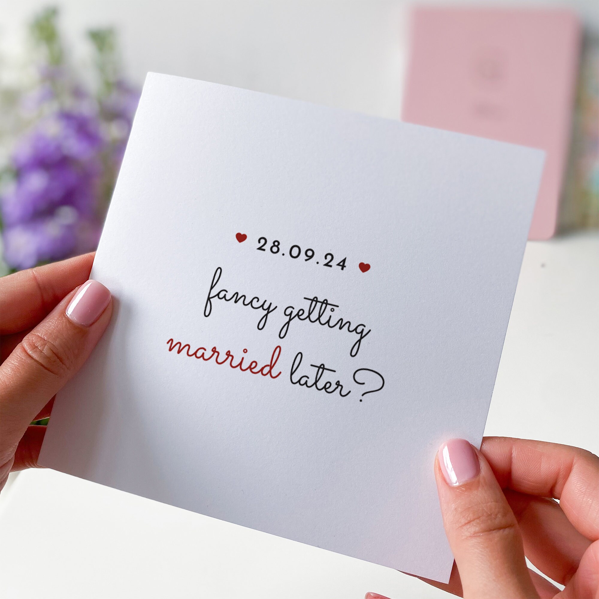 Fancy Getting Married Later Wedding Morning Gift Card for Wedding Day ...