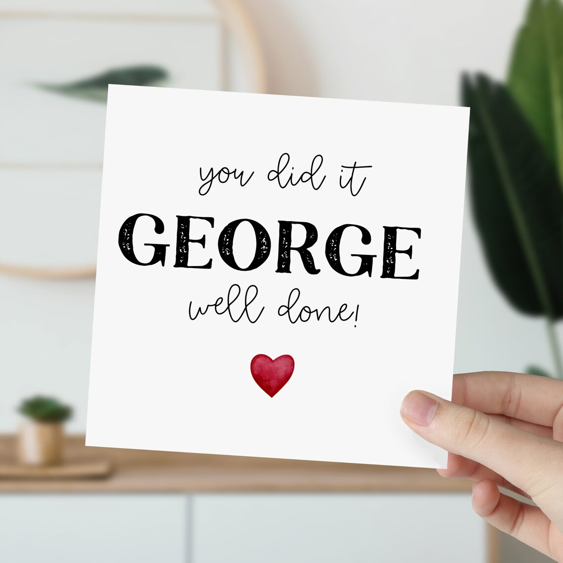 You Did It Well Done Card With Name Exam Result Day A Level GCSE Result ...