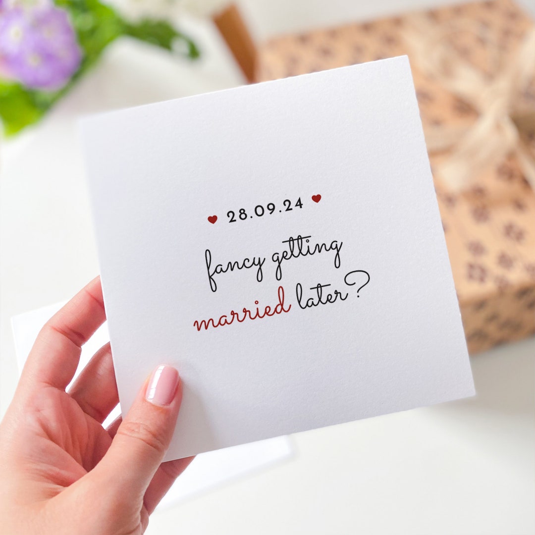 Fancy Getting Married Later Wedding Morning Gift Card for Wedding Day ...
