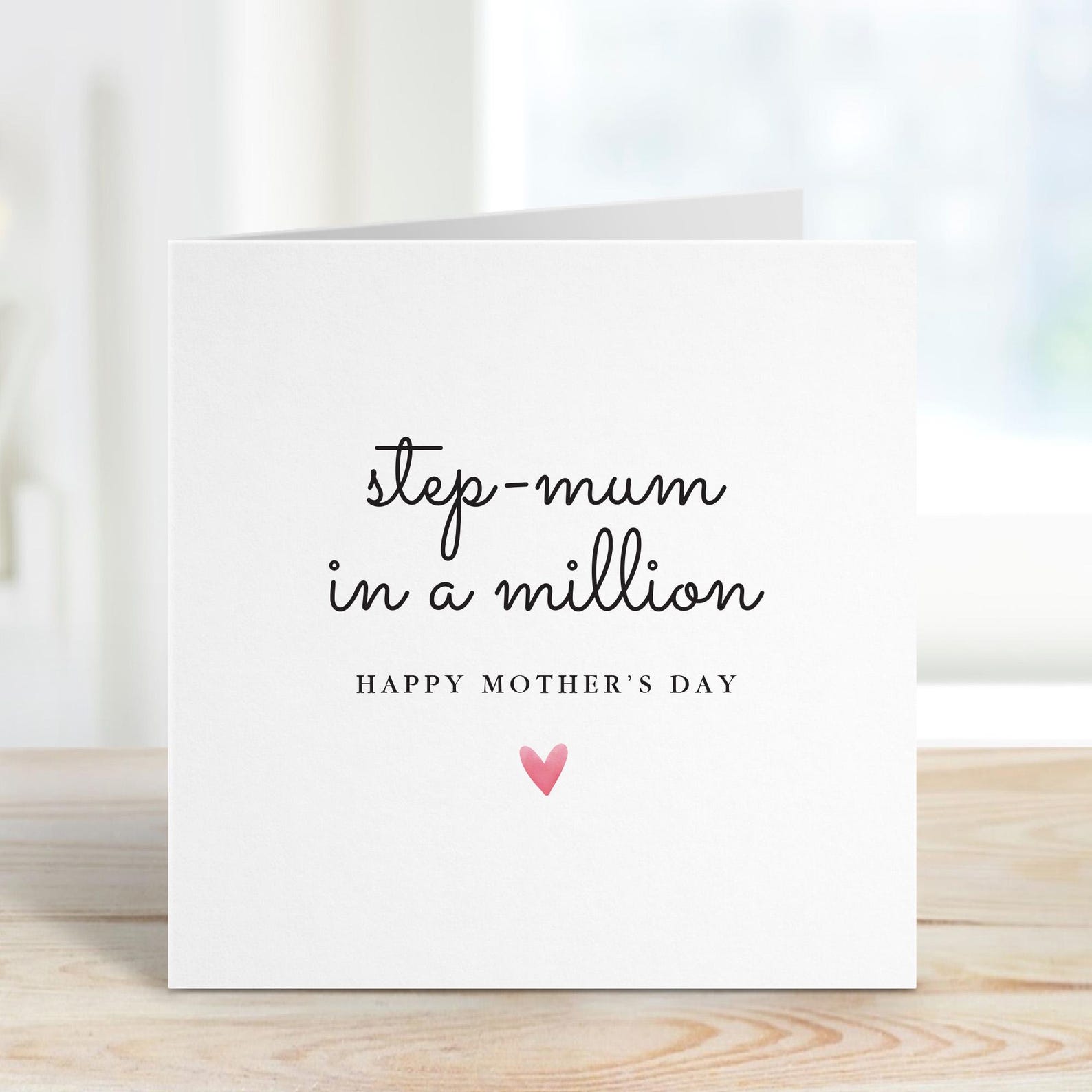 Mother's Day Card for Step-mum Thoughtful Gift for Stepmother Heartfelt ...