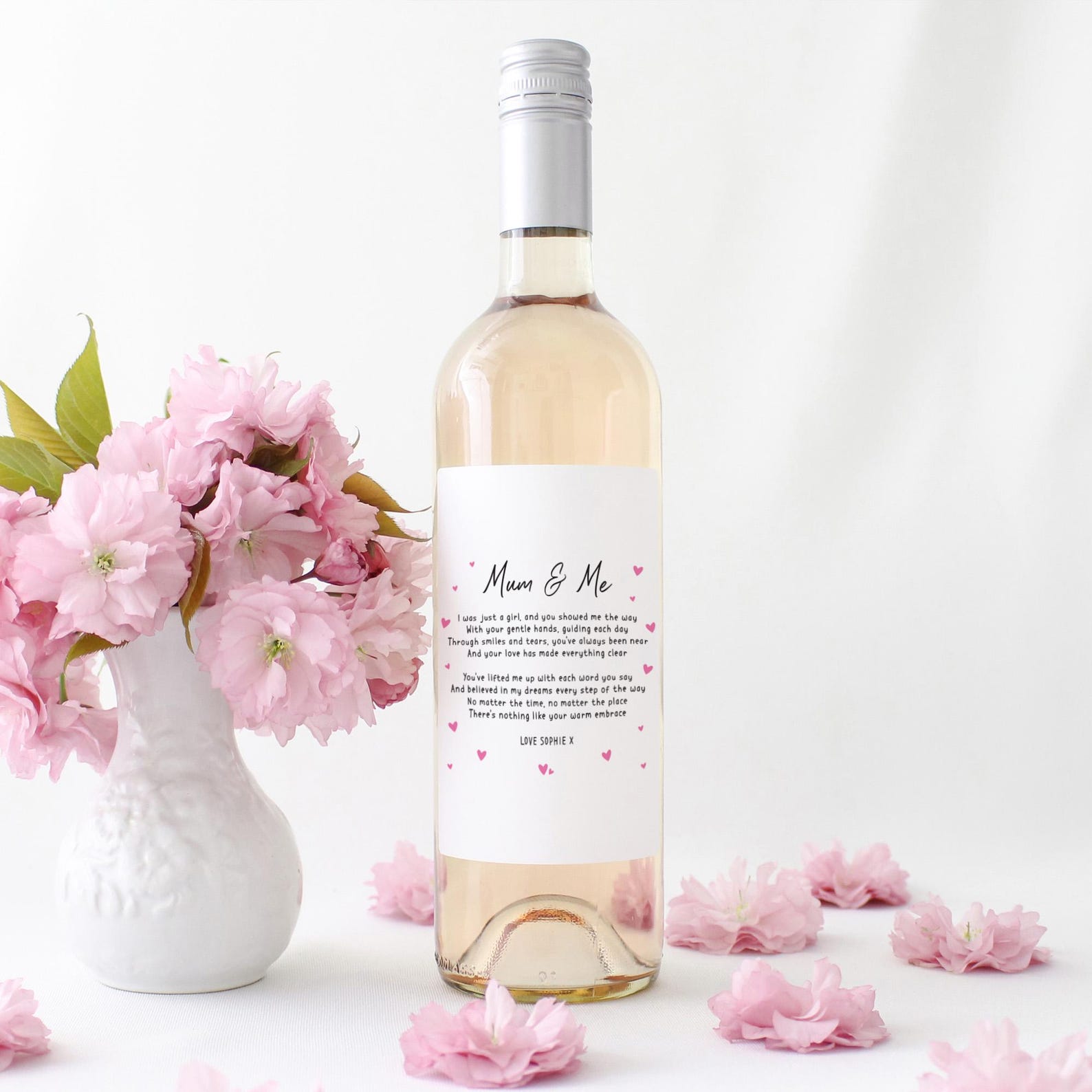 Personalised Mum & Me Wine Label – Sentimental Birthday Gift for Mum ...