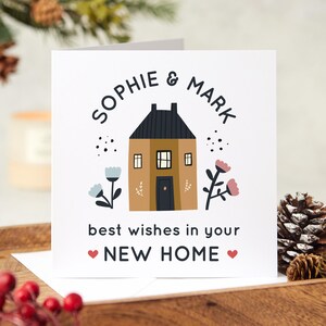 Personalised New Home With Couple Names and With Sweet Home Design Card ...