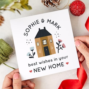 Personalised New Home With Couple Names and With Sweet Home Design Card ...