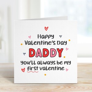 Cute Valentine’s Day Card for Dad From Daughter or Son Funny and ...