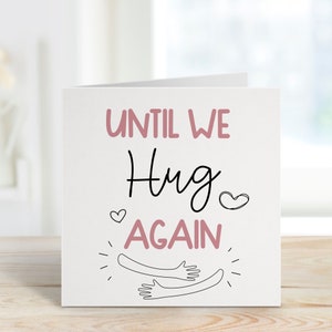 Sending You a Big Hug Card for Her Him Thinking of You Gift Card Love ...