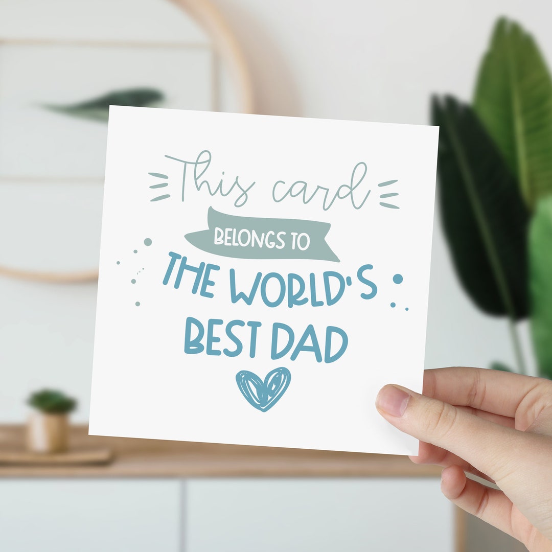Card for Dad Happy Father's Day Dad's Birthday Funny Gift Card for ...