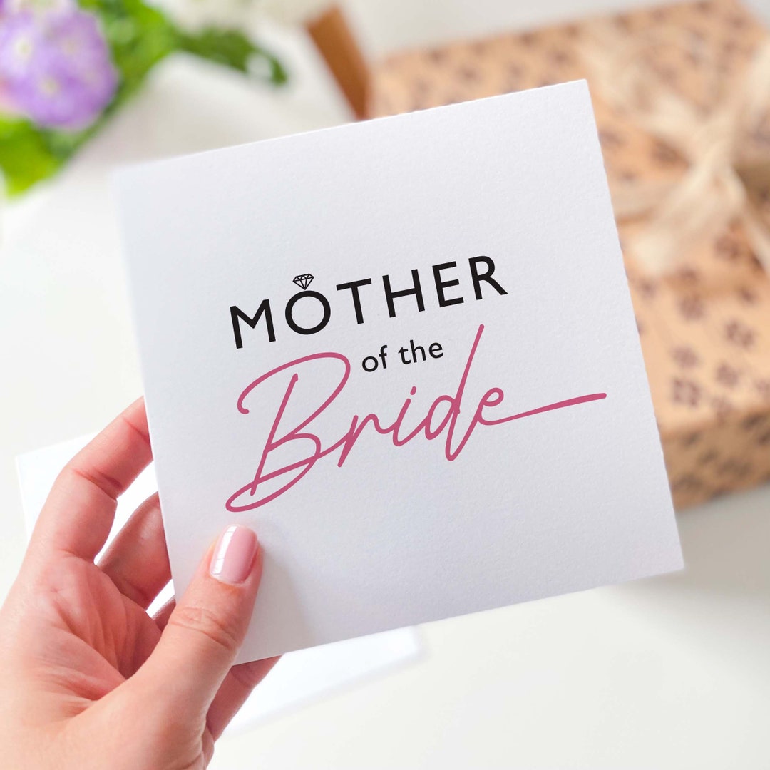 Mother of the Bride Card Congratulations on Your Wedding Day Card ...