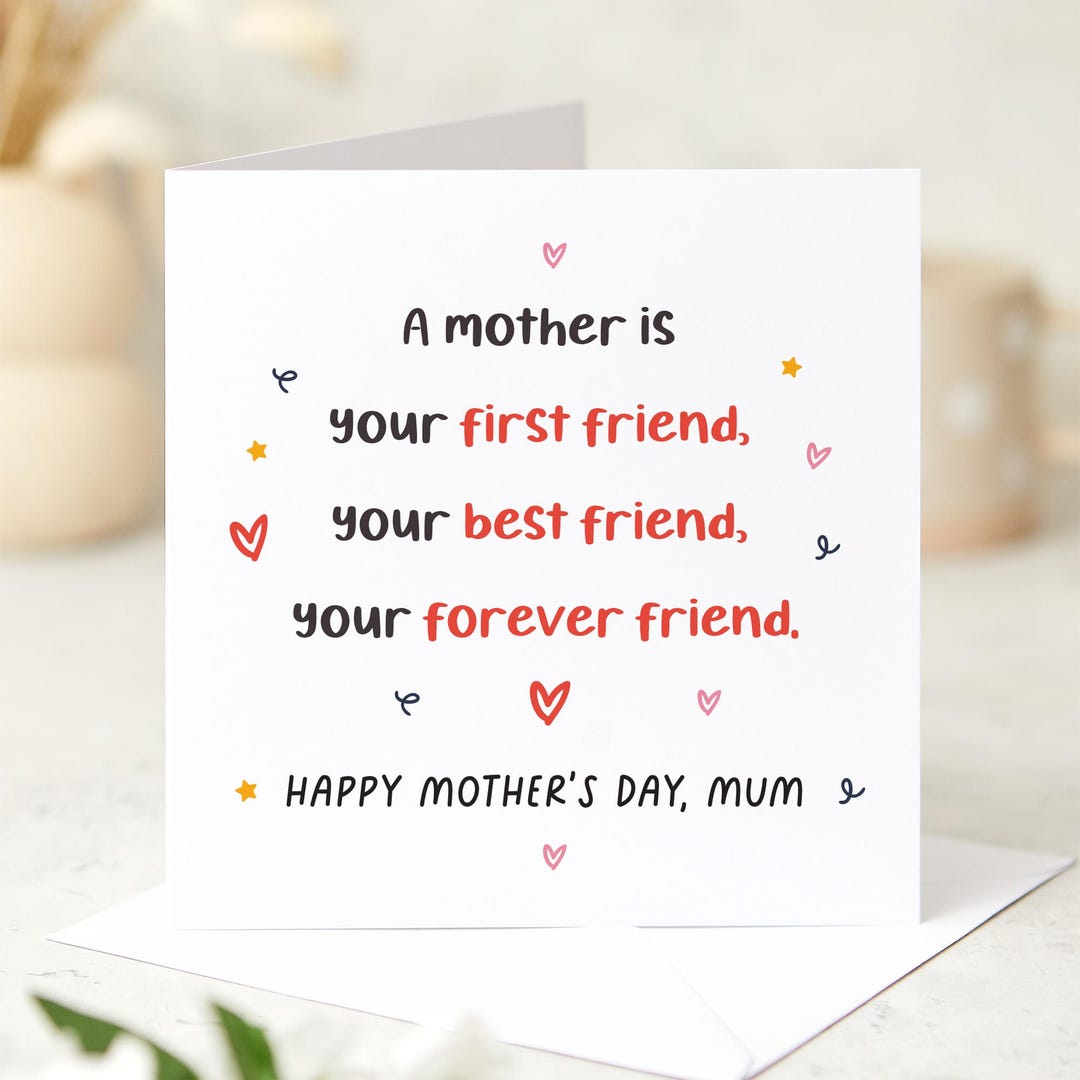 Mother's Day Card Heartfelt Message for Mum Thoughtful Gift for Her My ...