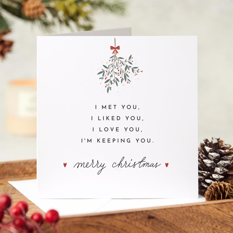 Love Christmas Card - Etsy