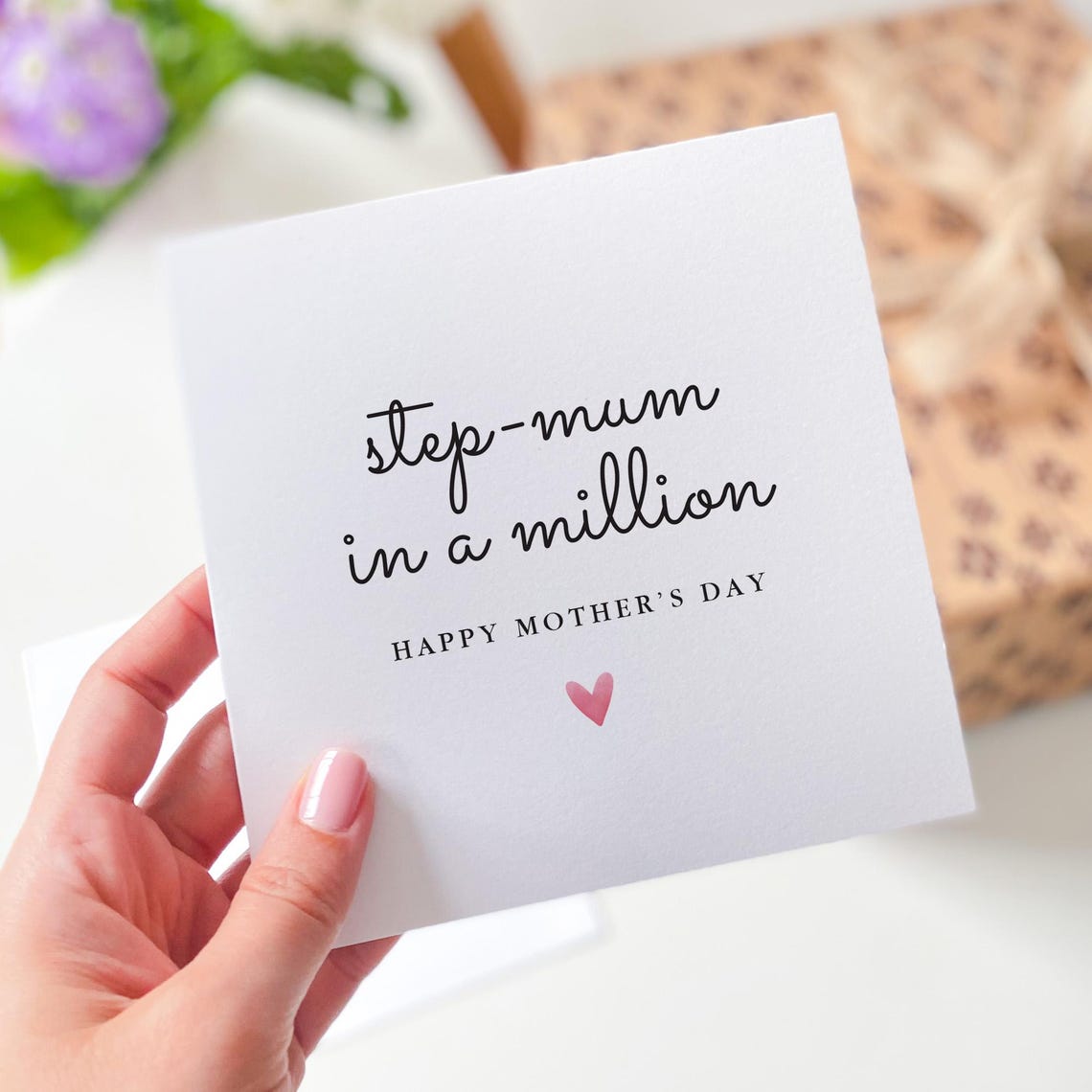 Mother's Day Card for Step-mum Thoughtful Gift for Stepmother Heartfelt ...
