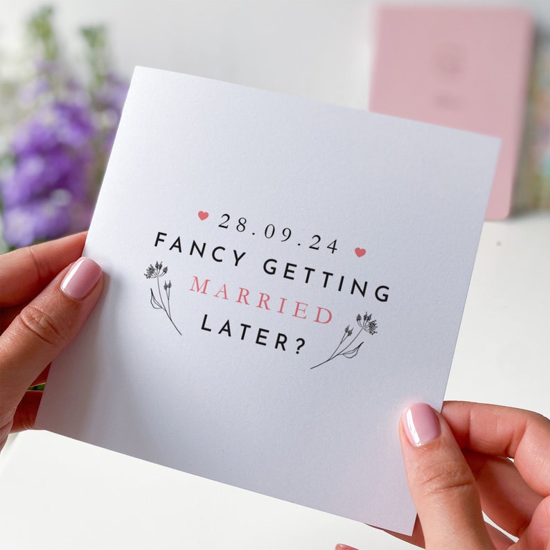 To My Groom or Bride Wedding Day Card With Date Fancy Getting Married ...