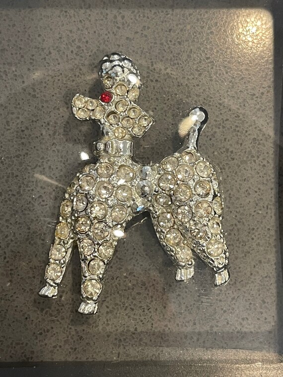 Vintage cci poodle brooch - Gem