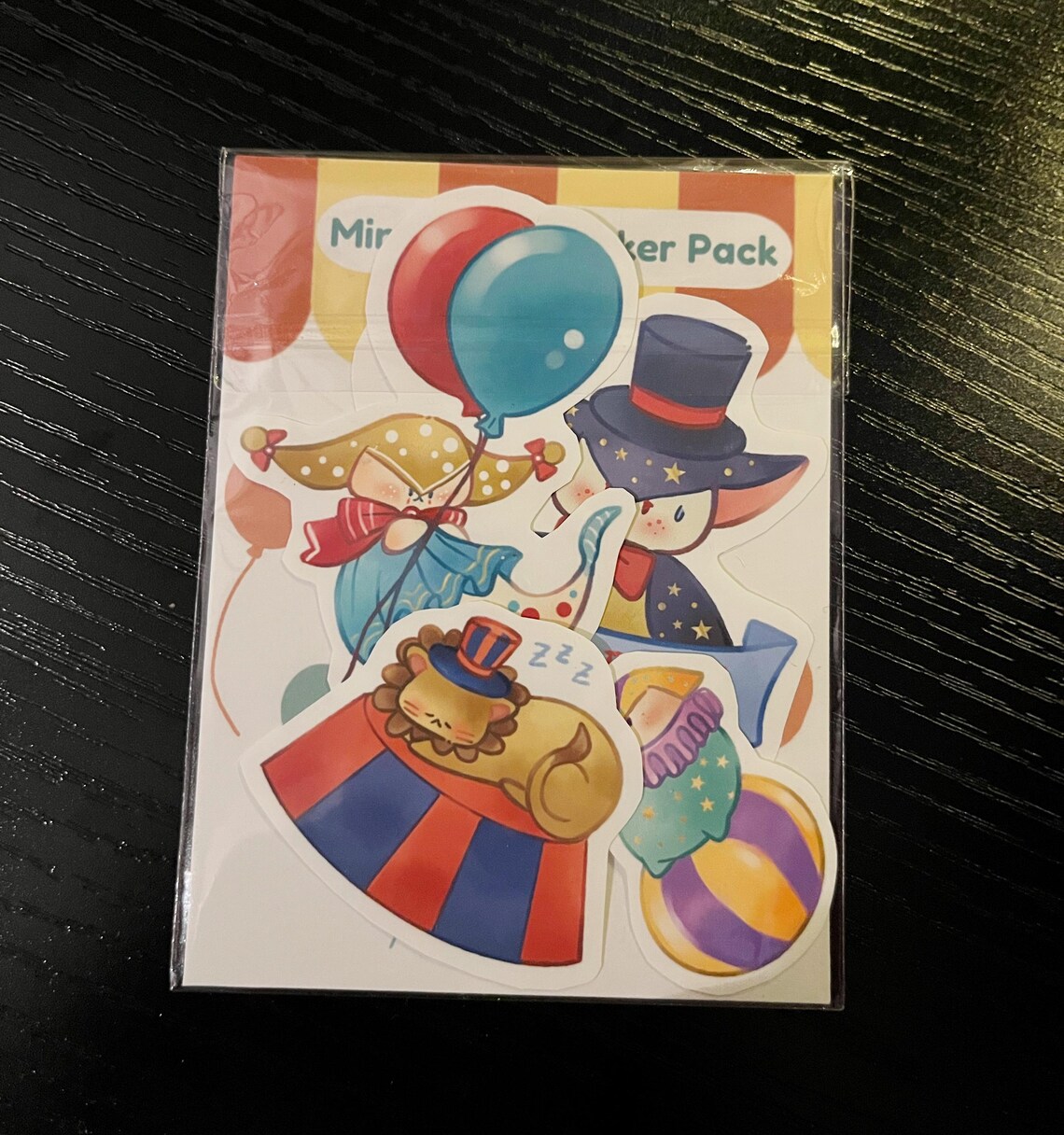 Circus Sticker Pack Mini Set of 4 Individual Circus Themed Designs - Etsy