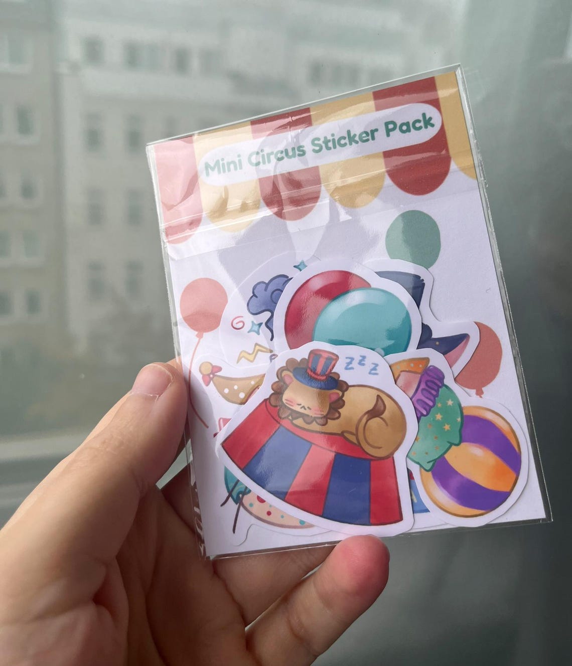 Circus Sticker Pack Mini Set of 4 Individual Circus Themed Designs - Etsy