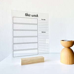 Personalized Acrylic Planner - To-do List, Custom Desk Calendar, Dry ...