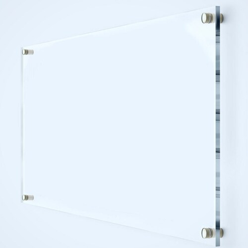 Clear Acrylic Dry Erase Board With Standoffs Blank Marker - Etsy