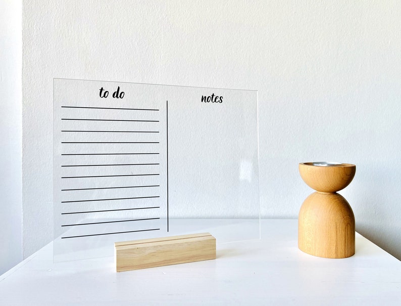 CUSTOM Acrylic To-do Planner Desk Calendar Dry Erase Board - Etsy