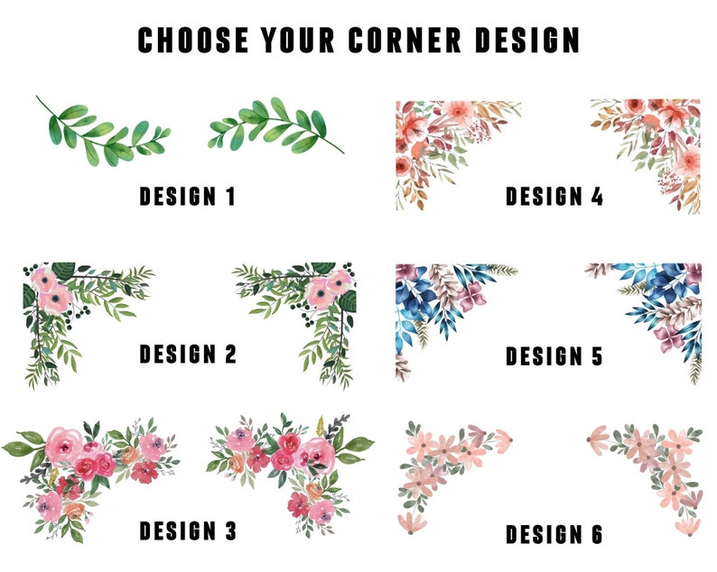 FREE PREVIEW - Floral Acrylic Wall Calendar - Personalized Dry Erase ...
