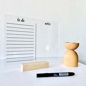 CUSTOM Acrylic To-do Planner Desk Calendar - Dry Erase Board, Dry Erase ...