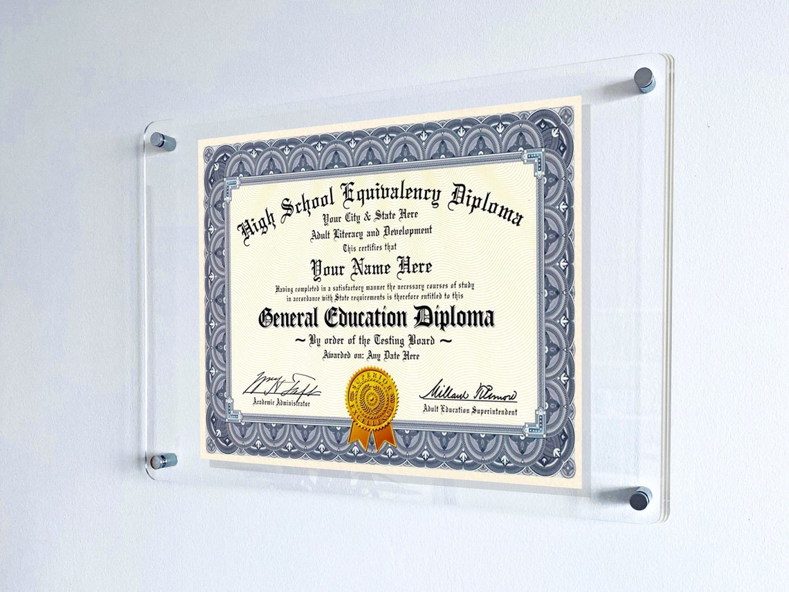 DIPLOMA FLOATING FRAME, Certificate Frame, Poster Frame, Clear Acrylic ...