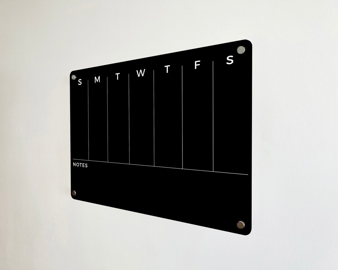 PERSONALIZED Acrylic Weekly Wall Planner- Dry Erase Board, Dry Erase ...
