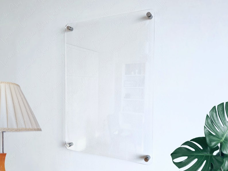 Blank Acrylic Dry Erase Board - Black Acrylic for Wall, Personalized ...