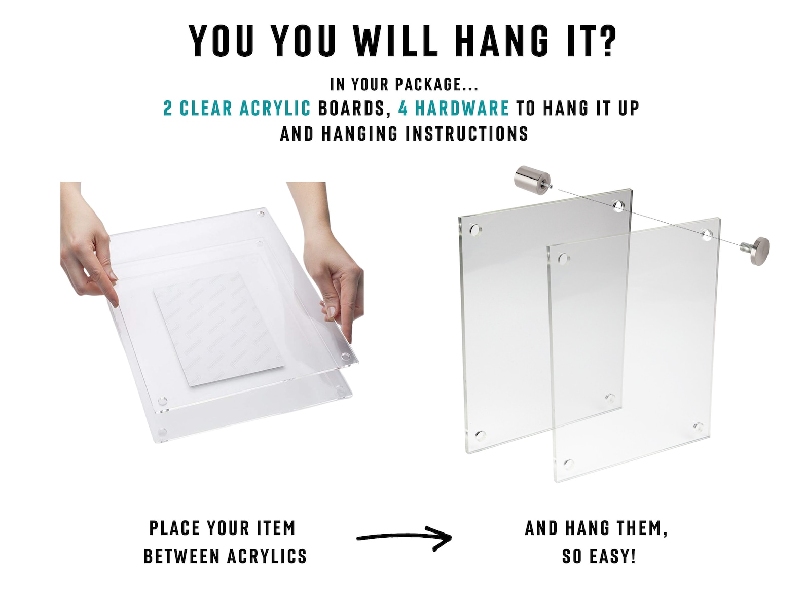 DIPLOMA FLOATING FRAME, Certificate Frame, Poster Frame, Clear Acrylic ...