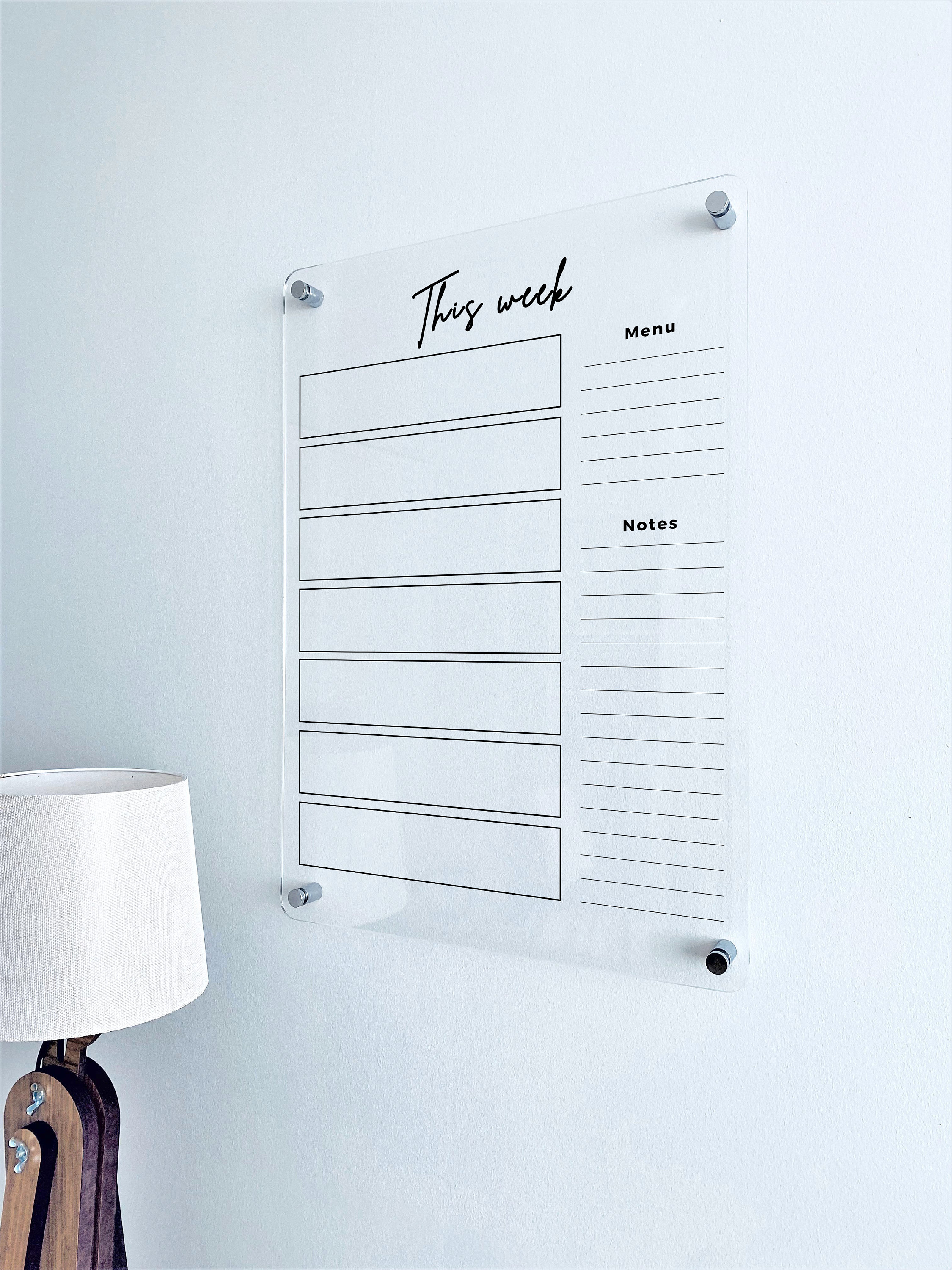 Personalized Acrylic Planner To-do List Custom Wall - Etsy