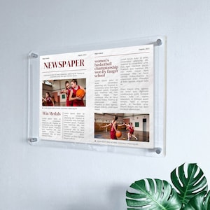 FLOATING MAP FRAME, Poster Frame, Clear Acrylic Frame, Frameless Frame ...