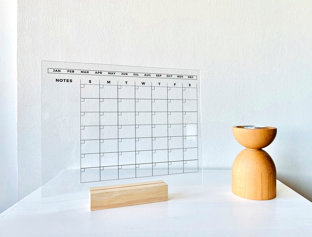Personalized Acrylic Weekly Planner Calendar Dry Erase Board, Dry Erase ...