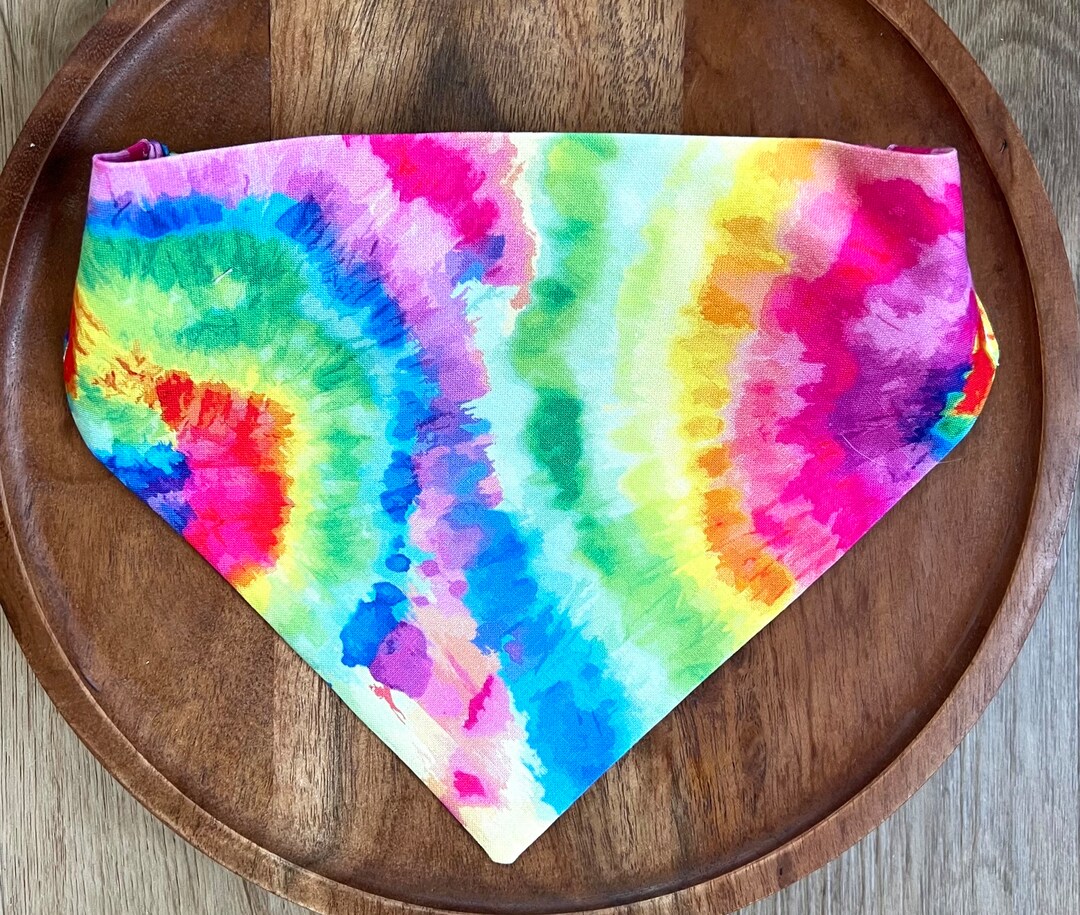Elastic Dog Bandana Tie Dye - Etsy