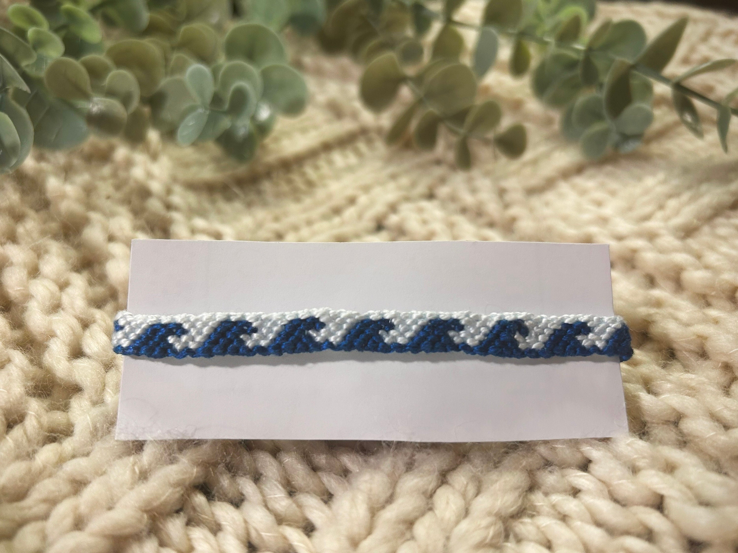 Wave Friendship Bracelet, Personalized, Hand-made, Beachy Bracelet - Etsy