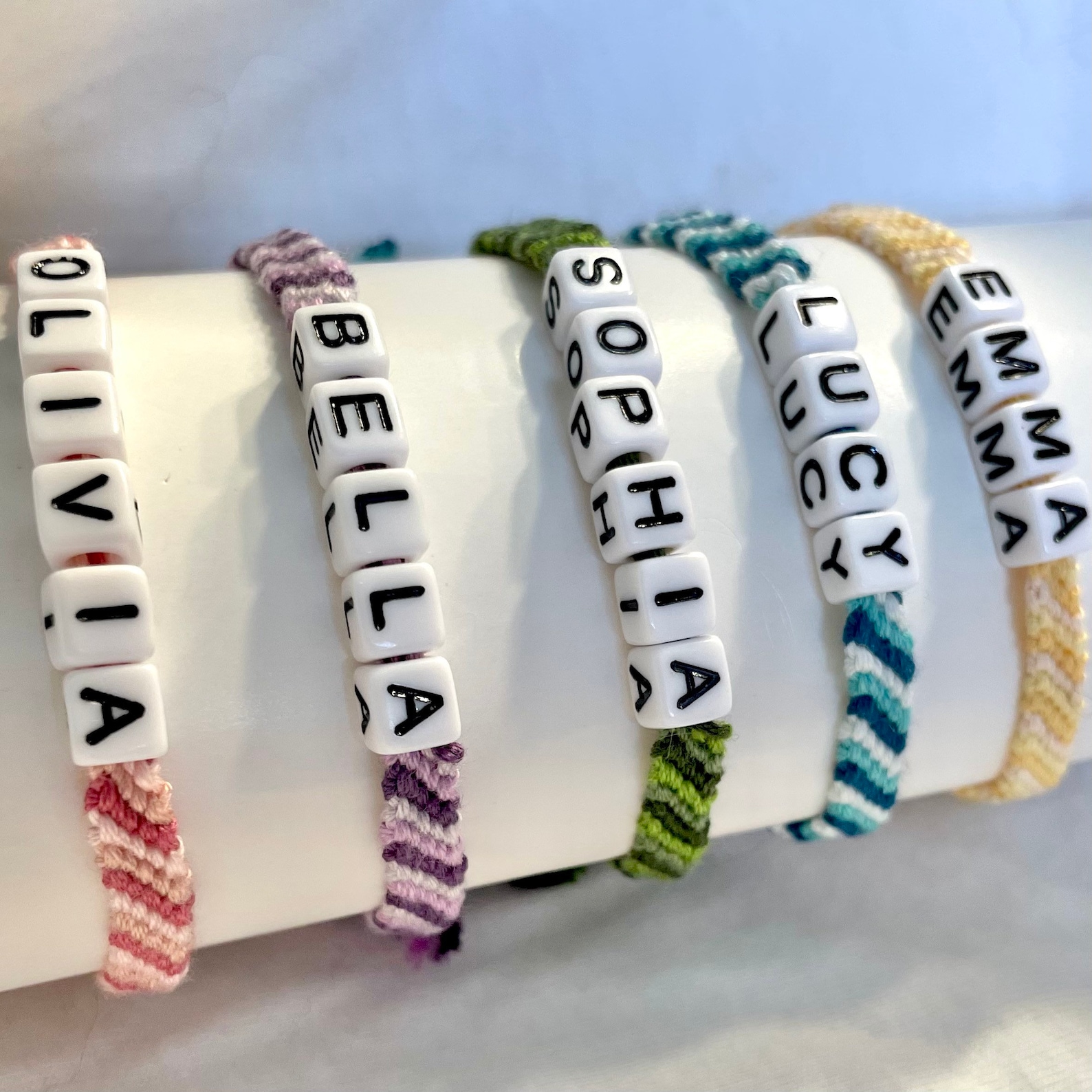 Friendship Bracelet, Personalized, Hand-made, Letter Bead Bracelets ...