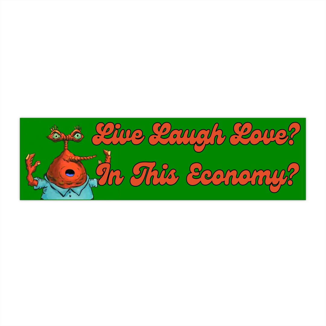 Mr. Krabs in This Economy Bumper Sticker, Spongebob Meme Sticker, Adult ...