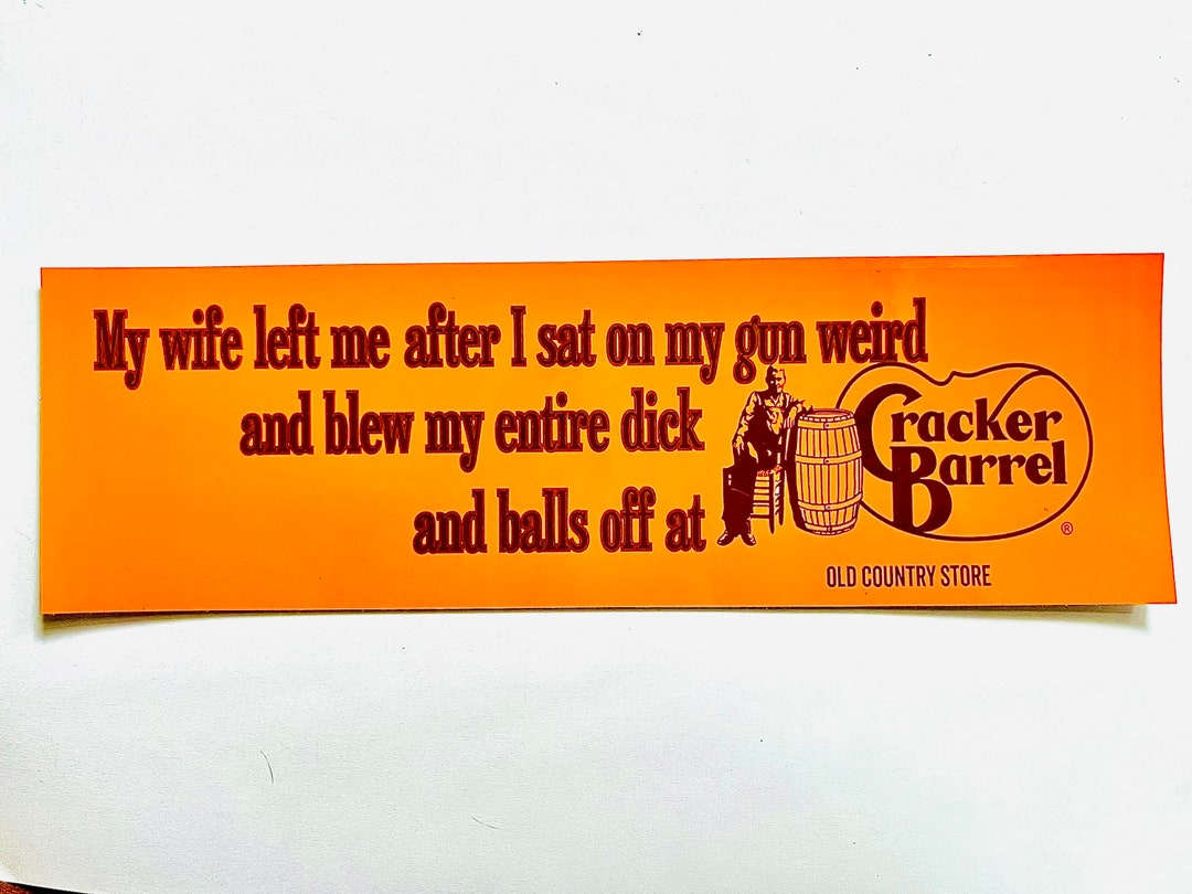 Badass Cracker Barrel Bumper Sticker Boomercore Meme for Zoomers, Teens ...