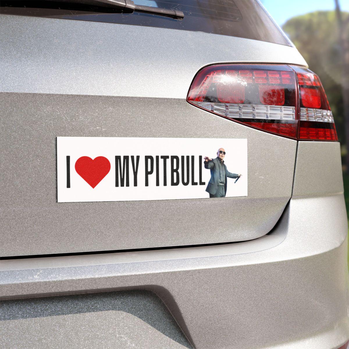 Bumper Sticker Pitbull Meme | Dog Lover Gift | Funny Rapper Meme ...
