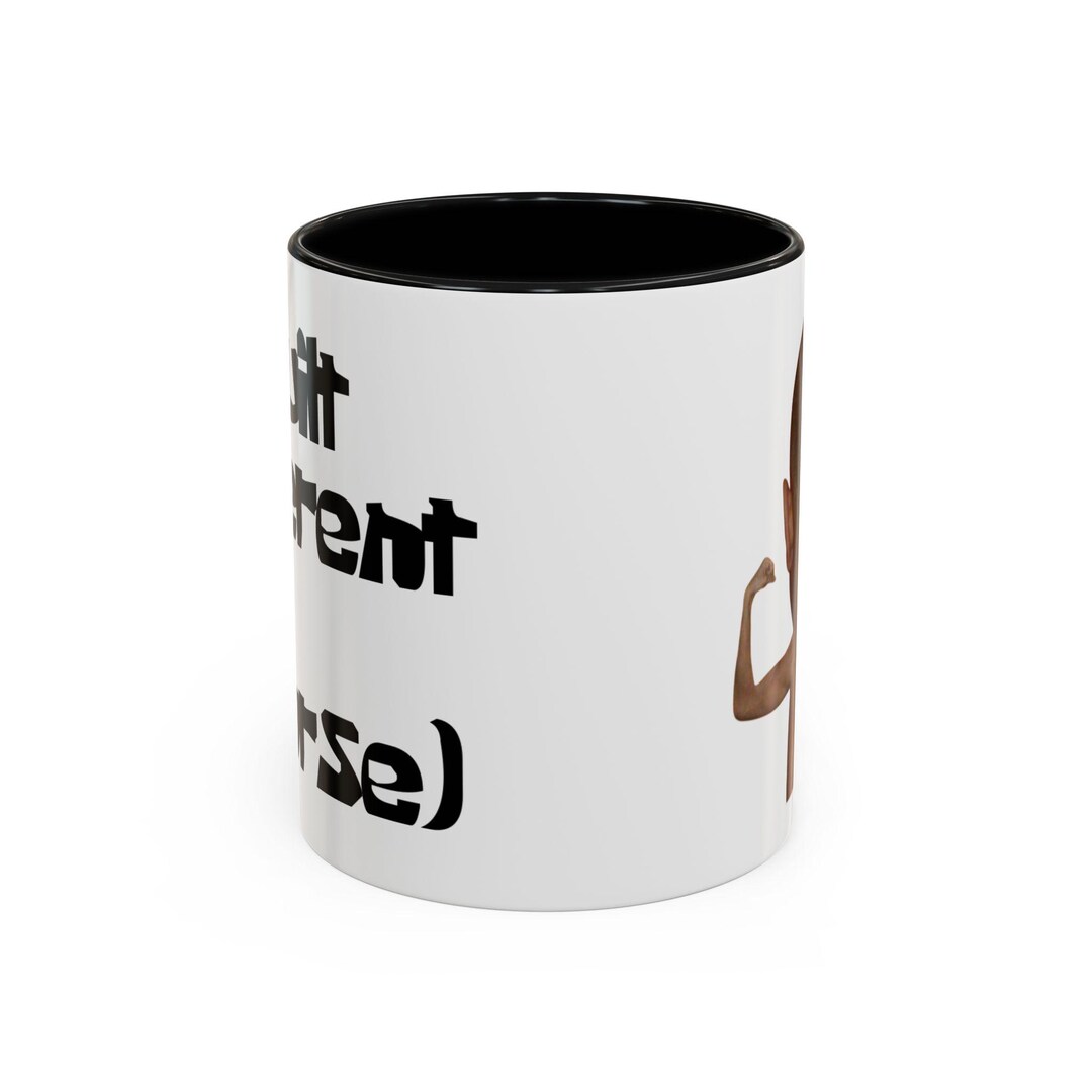 Mug, Funny Built Different Meme Parody Gift, Hilarious Dumb Brainrot ...