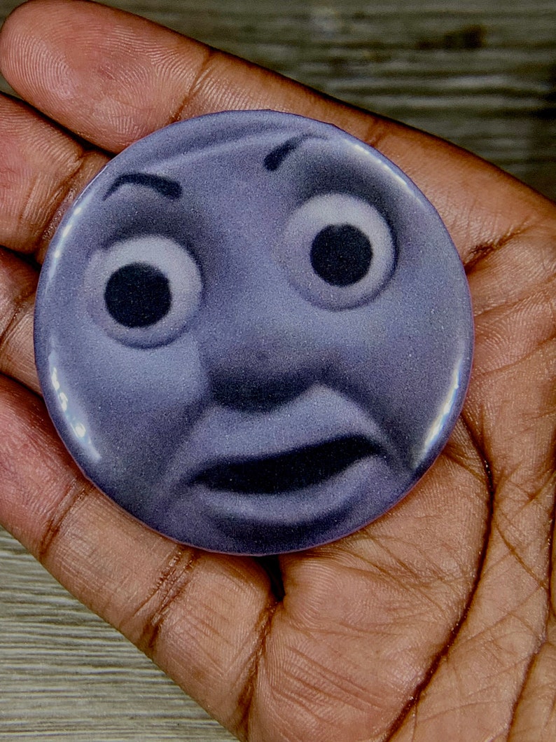 Thomas the Tank Engine Angry Face Meme Buttons Retro Glossy - Etsy ...
