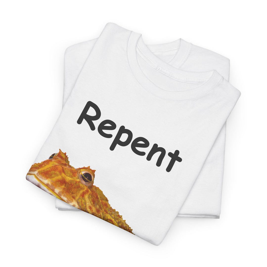Frog Repent Meme T-shirt | Surreal Meme Gift for Teens, Funny Graphic ...