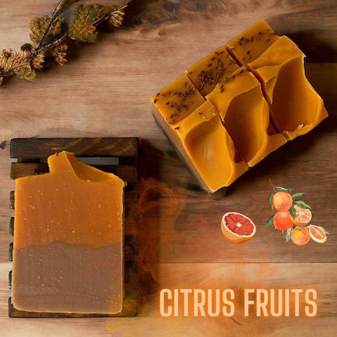 Handmade Natural Soaps Set, Bath & Care, Soaps With Wooden Gift Box ...