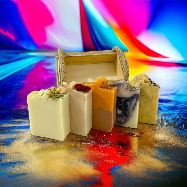 Handmade Natural Soaps Vegan Set, Mediterranean Breeze, Soaps Set With ...
