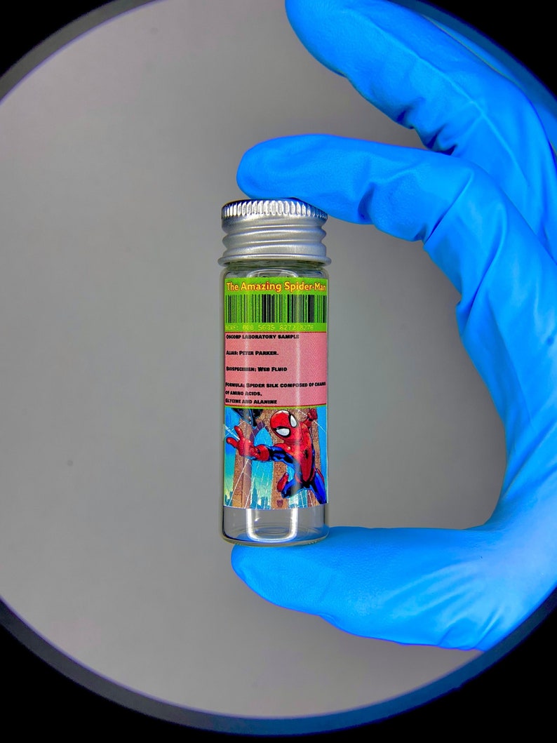 Spider Man Web Fluid radioactive Spider - Etsy