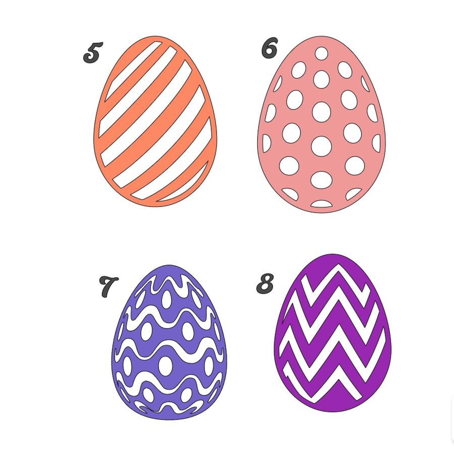 Easter Egg Decals Easter Decor Basket Decor Easter Egg Decals 0119