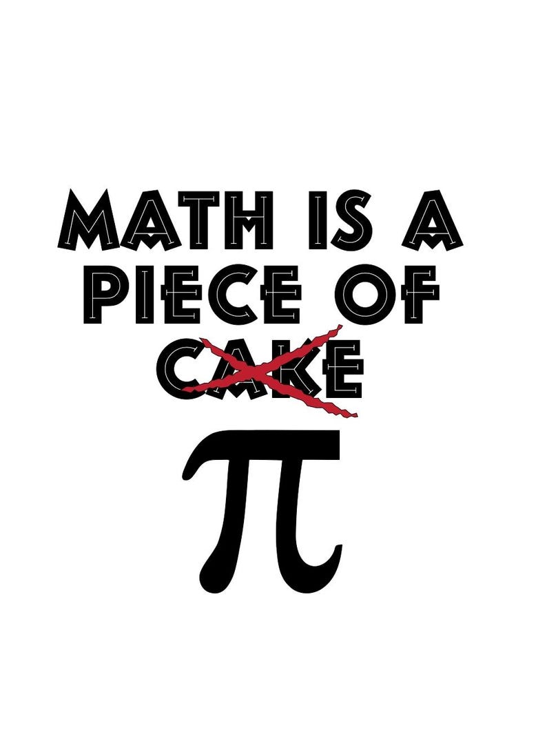 Math is A Piece of Pi Decal | Math Decal | Classroom Decal | Back to ...