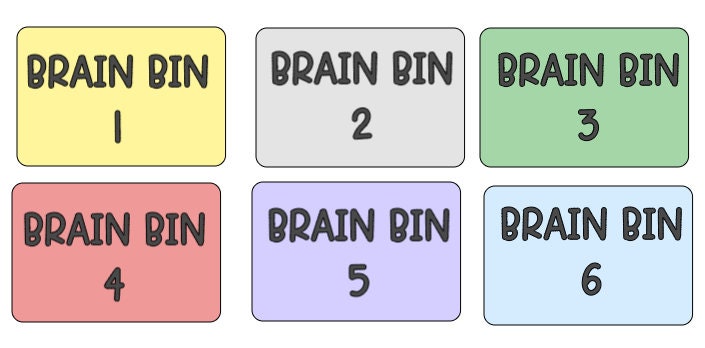Stem Bin Decals | Brain Bin | Brain Bin Labels | Classroom Organization ...