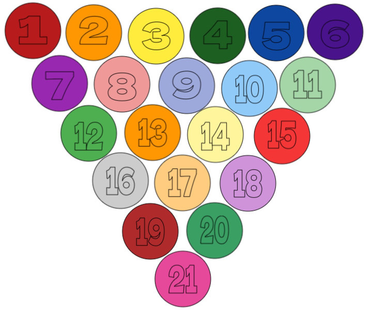 2 " Numbers for Classroom | Back to School | Vinyl Number Decals ...
