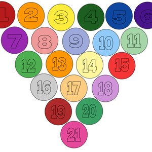 2 " Numbers for Classroom | Back to School | Vinyl Number Decals ...