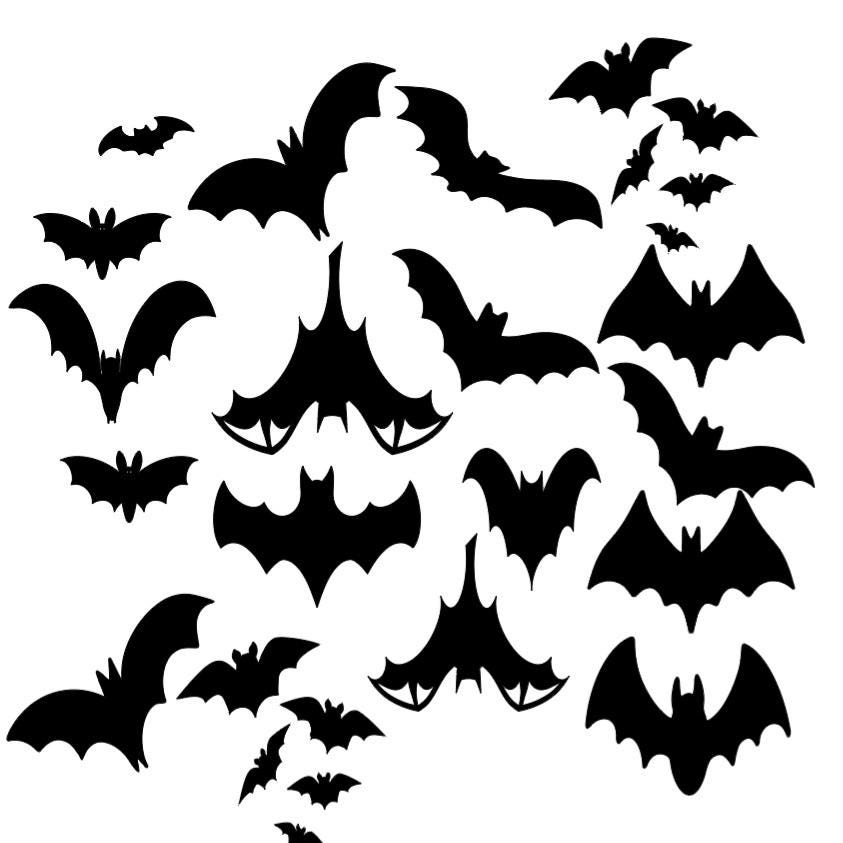 Vinyl Bat Decals | Bat Stickers | Bat Decal Set | Halloween | Vinyl Car ...