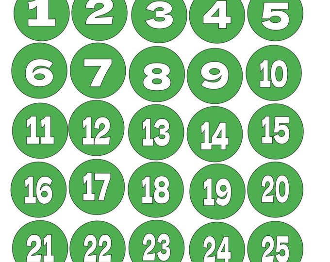 2 " Numbers for Classroom | Back to School | Vinyl Number Decals ...